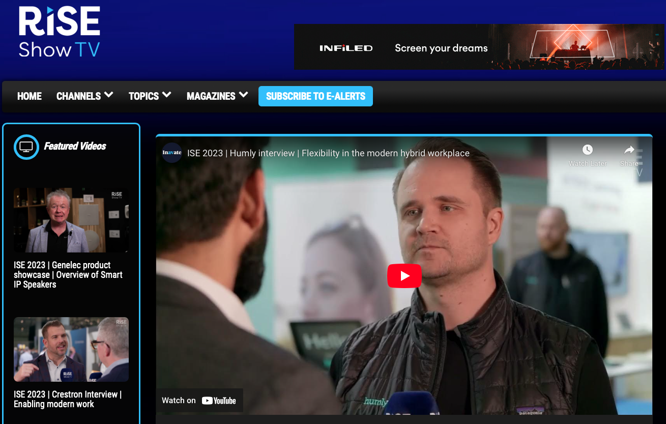 Humly in RISE Show TV interview